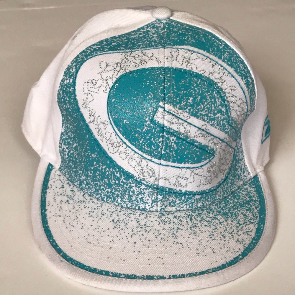 Reebok White And Teal Baseball Cap - Gem